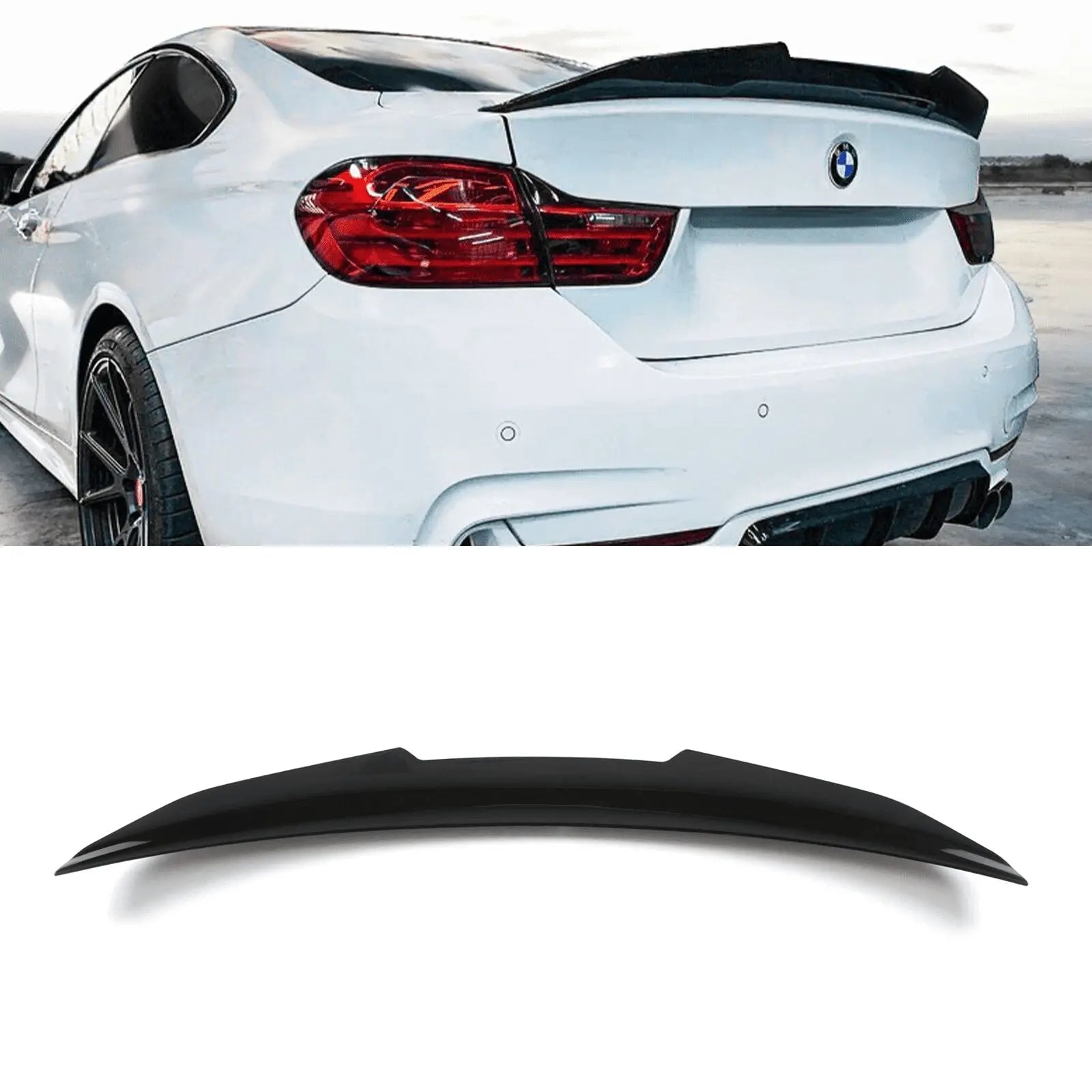 Gloss Black PSM Style Rear Spoiler - BMW 4 Series F36 Gran Coupe 13-20