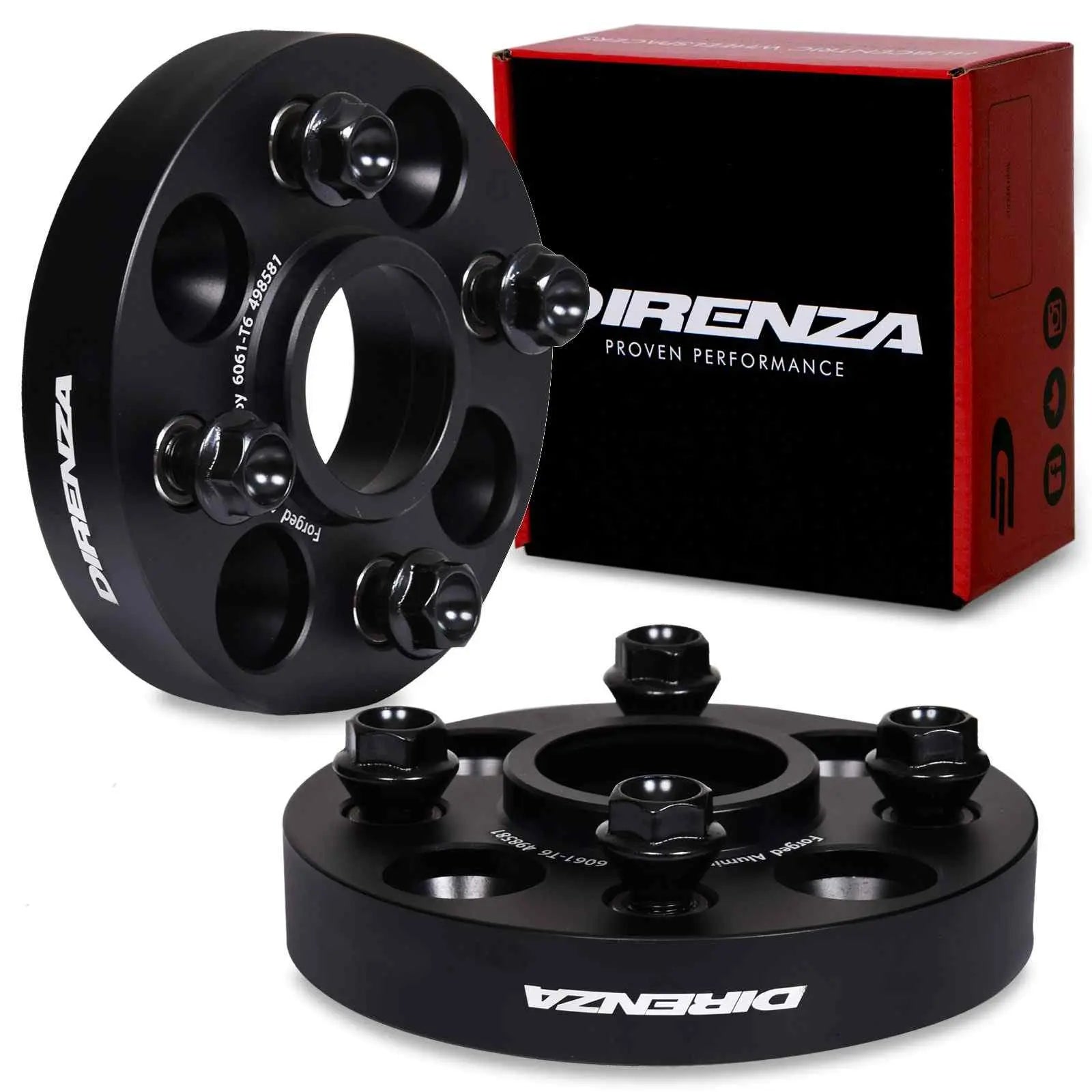 Direnza 25mm Wheel Spacers - Pair - Ford Ka MK2 09-18 | 4×98 M12×1.25
