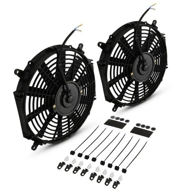 12 Universal Straight Blade Fans Kit - OMI ALLOY WHEELS
