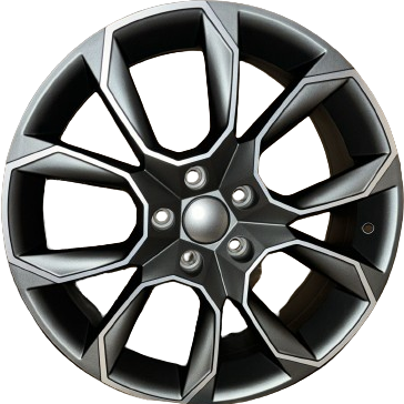 18” Skoda VRS Style Alloy Wheels - Black Machined Finish | Omi Wheels